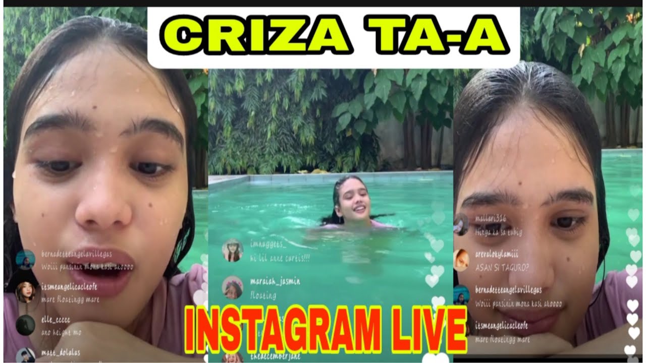 CRIZA TA-A IG LIVE | LIMER VELOSO DUMAAN SA LIVE NI CRIZA | INSTAGRAM ...