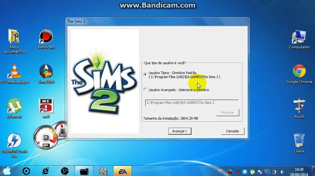 como instalar the sims 2 e crackear - YouTube
