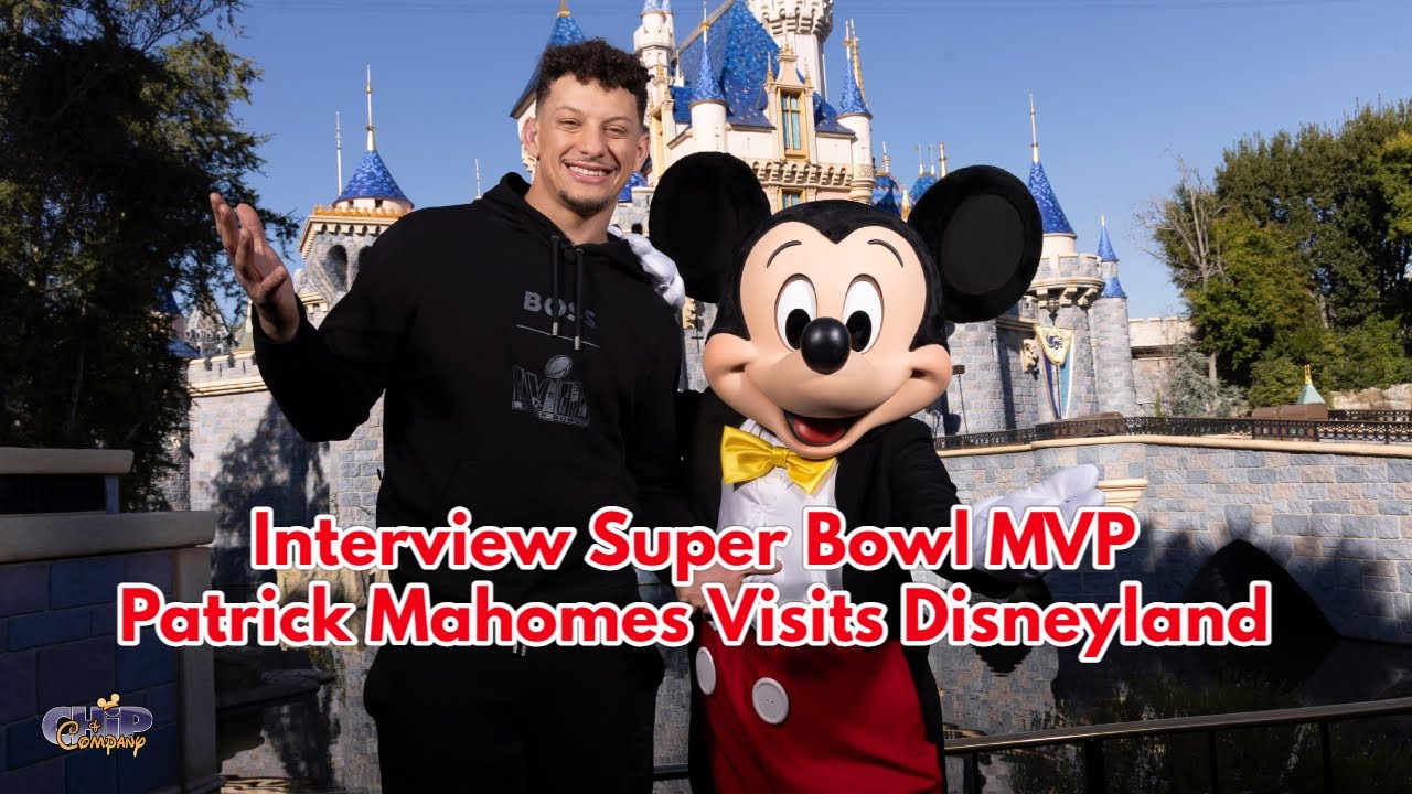 Super Bowl MVP Patrick Mahomes Visits Disneyland - YouTube