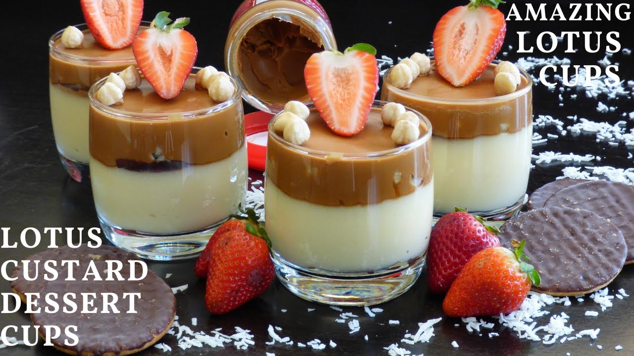 LOTUS DESSERT CUPS - 10 MINUTES BISCOFF DESSERT - BEST LOTUS RECIPE ...
