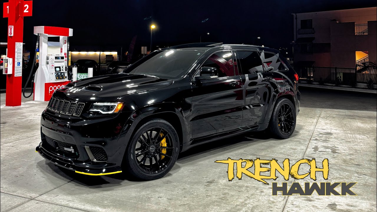 TRACKHAWK OUTSIDE POV *DAY IN THE LIFE* + CUTTTING UP - YouTube