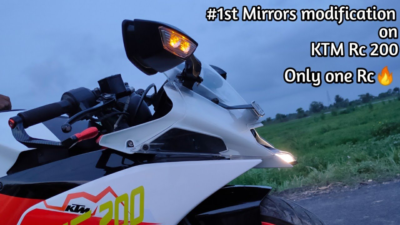 1st Ktm Rc 200 With ZX10R Copy Mirrors🔥| Modified Ktm Rc 200 Only One ...