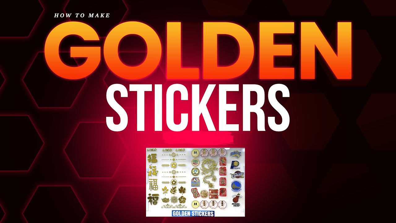 How To Make Golden Stickers | Complete Process | UV Flatbed Printer ...