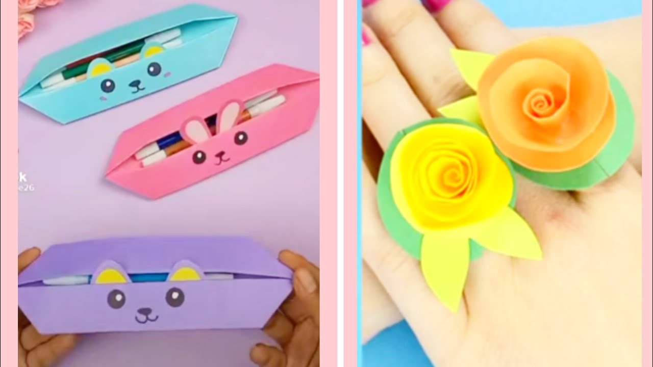 How to make easy paper craft ideas for kids /nursery craft ideas/paper ...