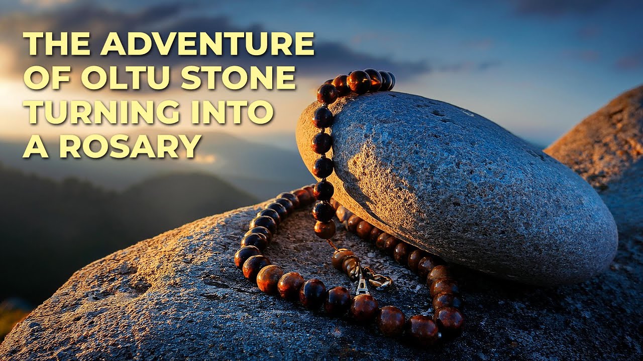 The adventure of Oltu Stone turning into a rosary - YouTube
