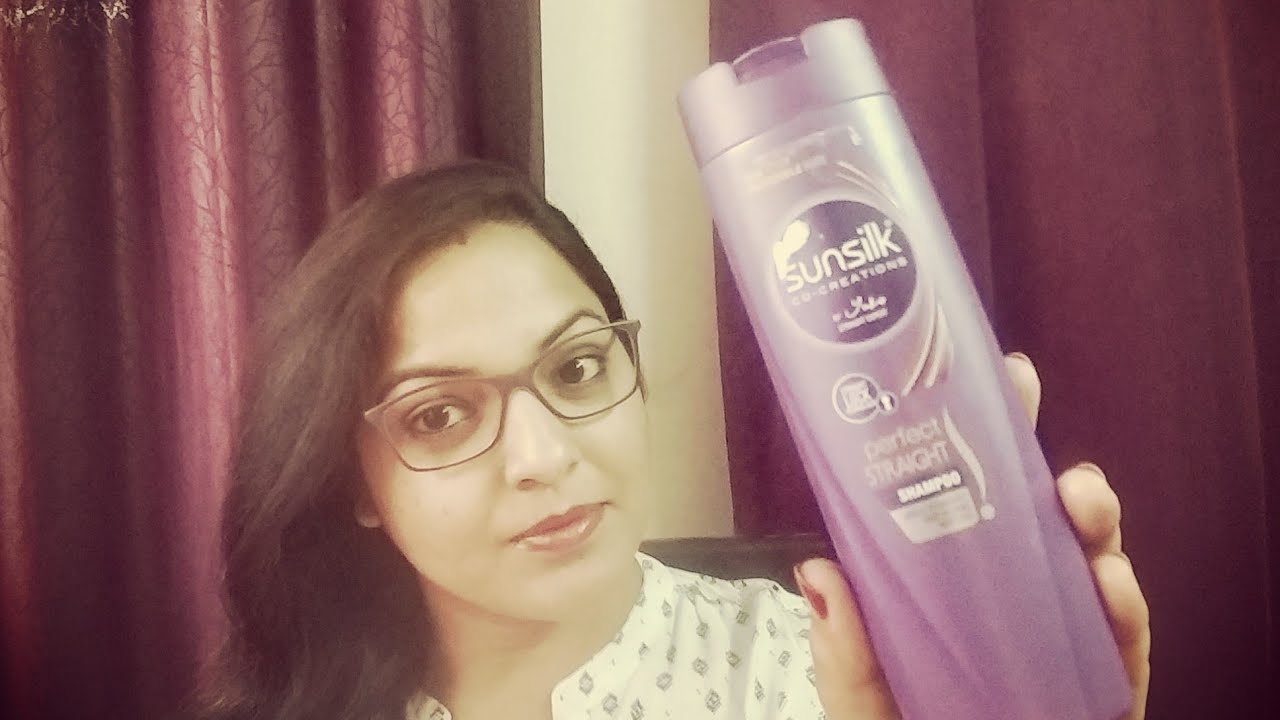 Review of Sunsilk Perfect Straight(Purple) Shampoo - YouTube
