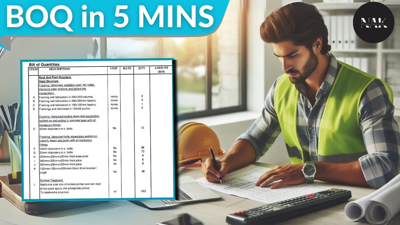 How to Create a Bill of Quantities (BOQ) in 5 Minutes: Step-by-Step ...