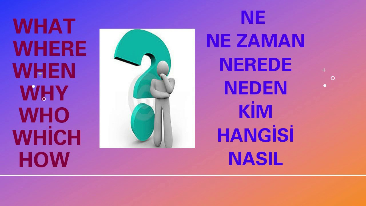 LEARN TURKİSH - WH-QUESTİON İN TURKİSH- LESSON-11 - YouTube