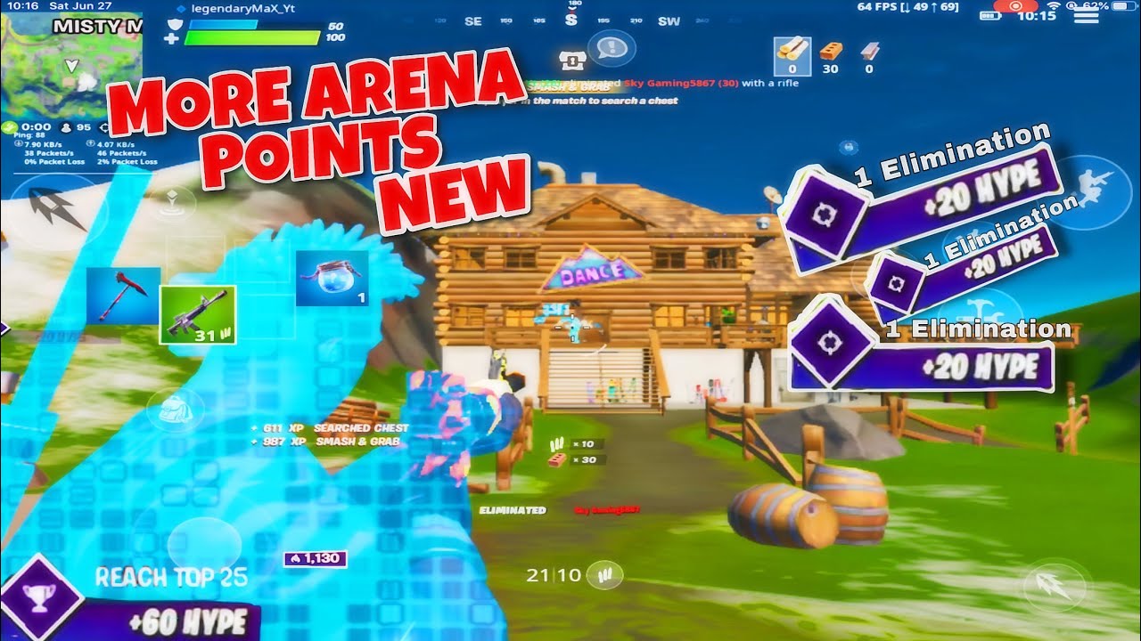 How to Gain More Points in ARENA Fortnite Mobile Chapter 2 Season 3 ...