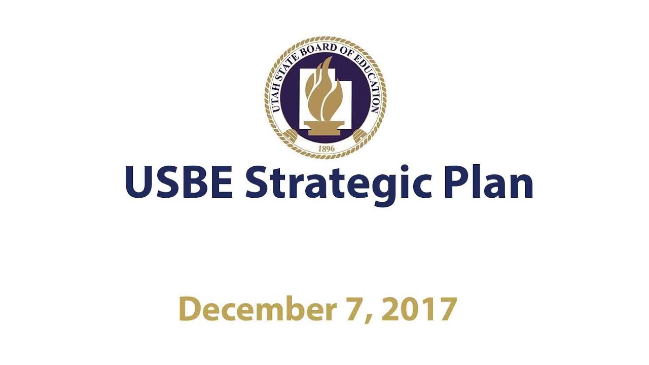 13 USBE Strategic Plan - YouTube