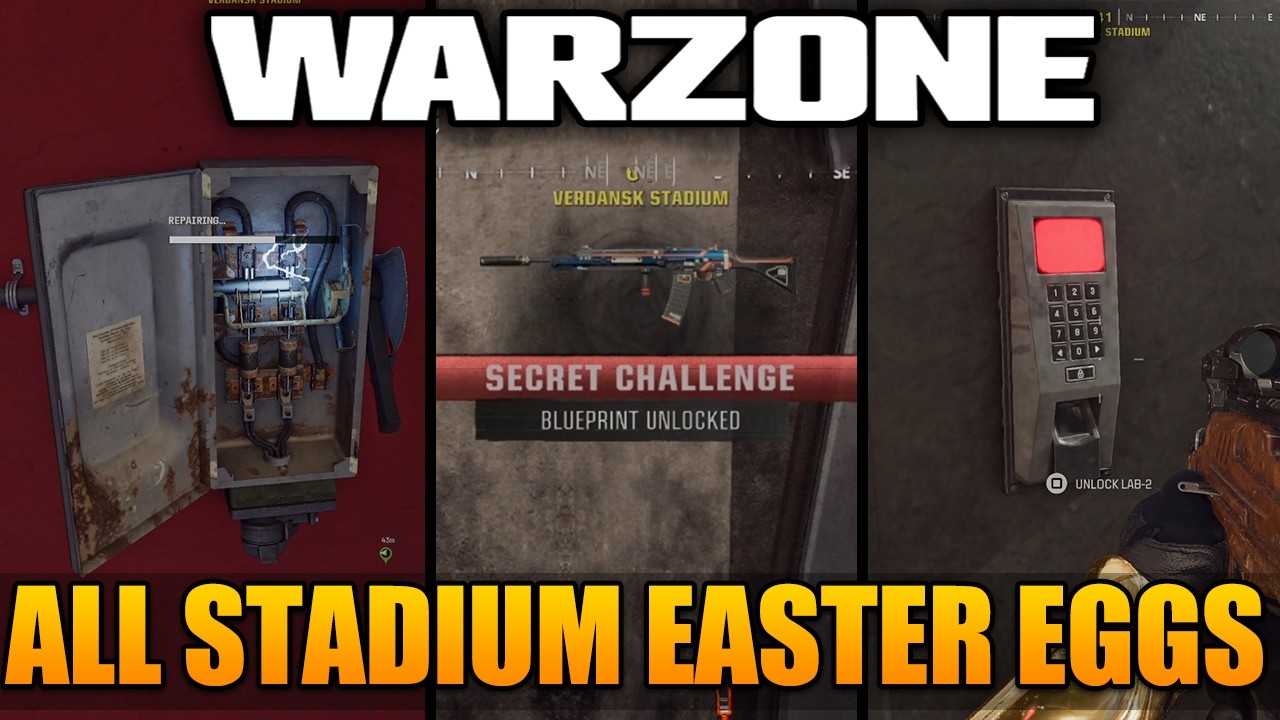 How To Do ALL Stadium Easter Eggs (Call of Duty Warzone) - YouTube