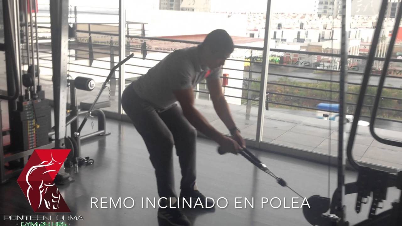 REMO INCLINADO EN POLEA - YouTube
