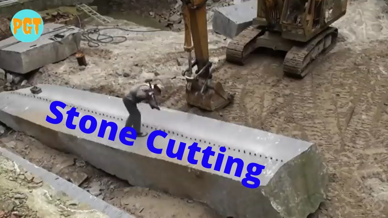 Amazing Stone Splitting Technique by Hand - YouTube
