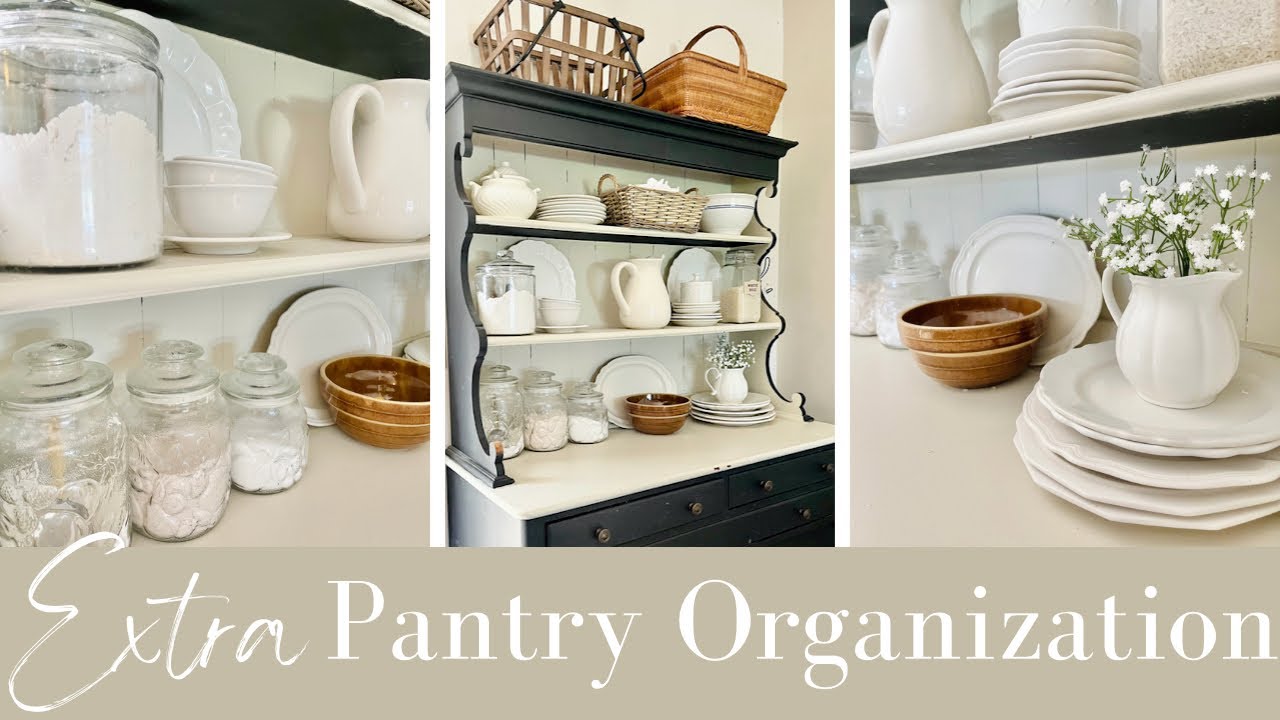 Pantry Storage Ideas | Cottage Farmhouse Pantry | Expanding my Pantry ...
