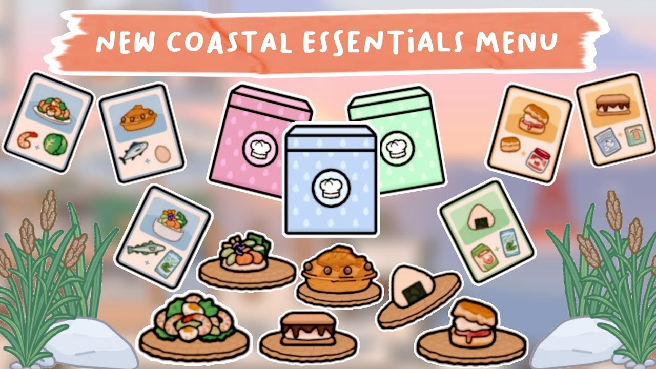Toca Life World : NEW COASTAL ESSENTIALS FOOD MENU | TOCA BOCA UPDATE ...