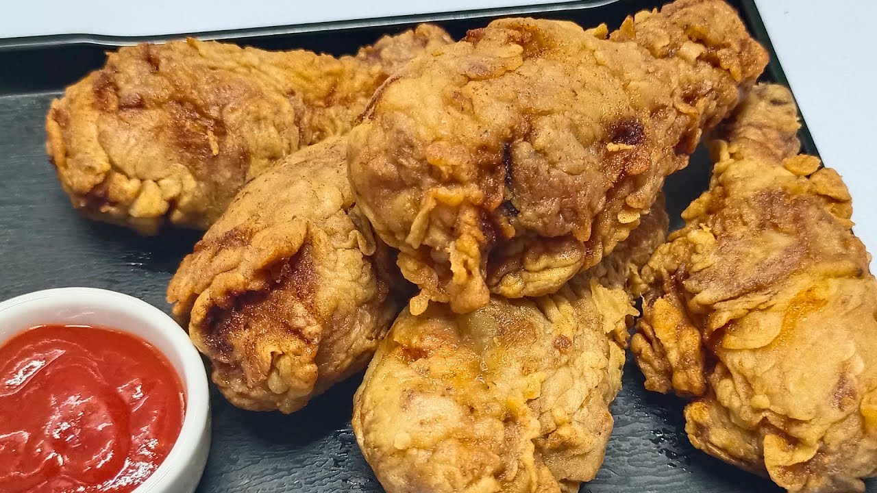 Easy Crispy Fried Chicken Recipe | Less Ingredients Chicken Fry Recipe ...