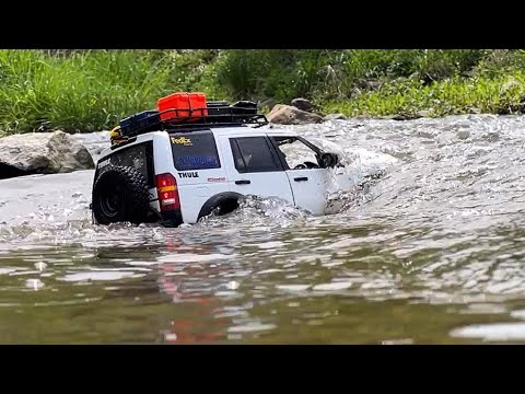 1/10 Scale LAND ROVER DISCOVERY 3 | MST-CFX | Water Crossing Off-road ...