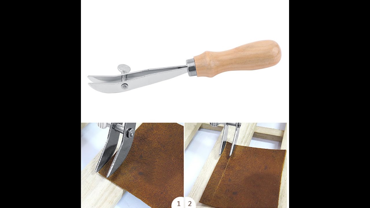 Adjustable Outside Edge Creaser Leather Craft Tools DIY Handmade Wood ...