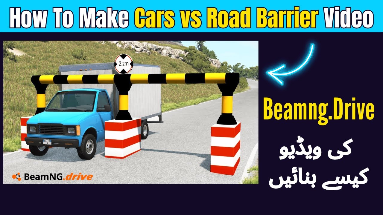 How to Create Cars vs Road Barrier Videos in BeamNG.Drive Game - YouTube