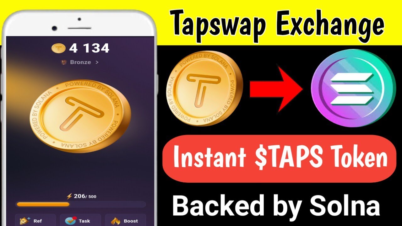 🔥 Tapswap Exchange Airdrop || Instant Reward Taps Token || Same As ...