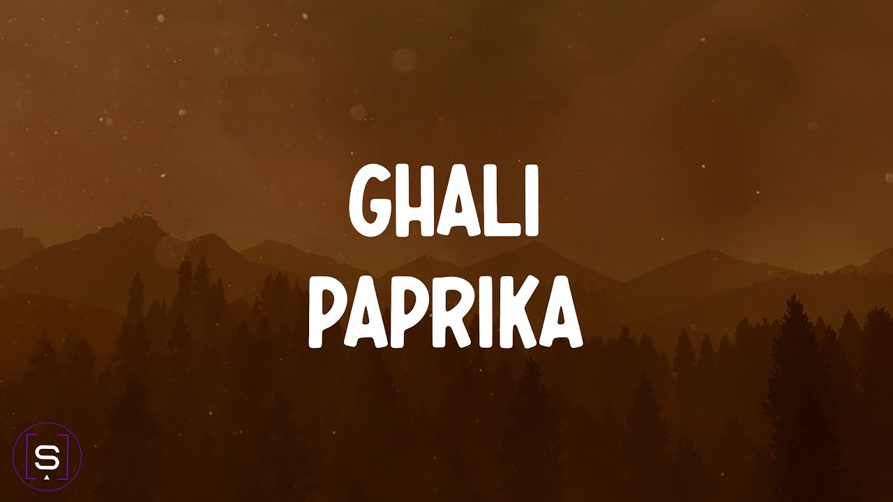Ghali - Paprika (Testo / Lyrics Video 4K) - YouTube