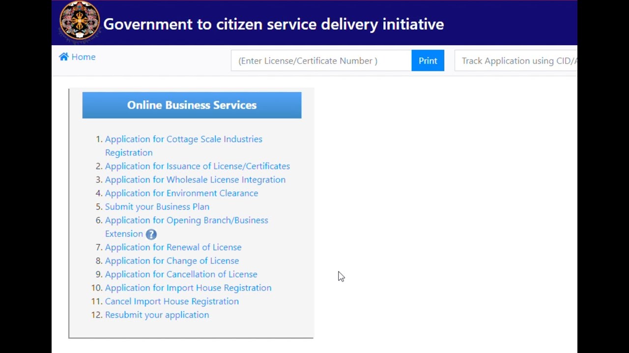 Tutorial: Login with Bhutan NDI to Apply for Small Scale Industry ...