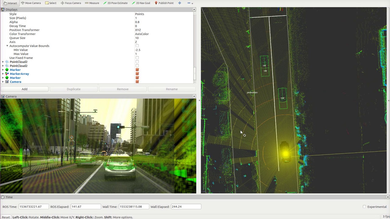 Camera LiDAR Fusion Detector with map based pose estimator - YouTube