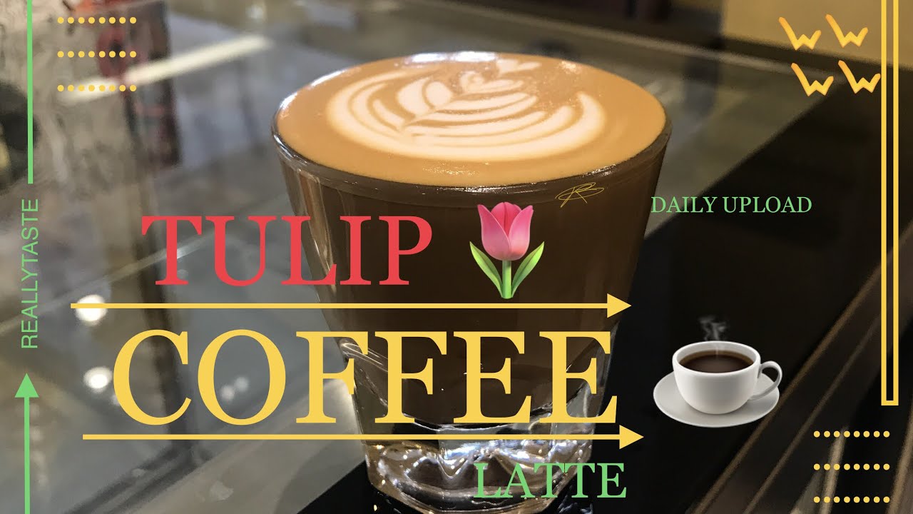 SIMPLE TULIP 🌷LATTE ART | CORTADO COFFEE HOW TO MAKE COFFEE ART LATTE BY ABD #latteart #viral # ...