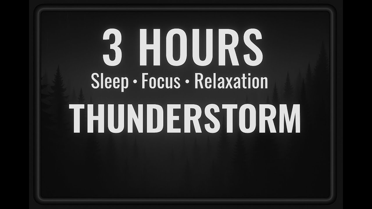 The BEST Rainstorm Loop for SLEEP | 3 Hour Loop - YouTube