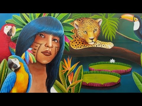 Pintura Amazônica, Artista plástico ARI PAIVA Santarem, Pará - Brasil ...