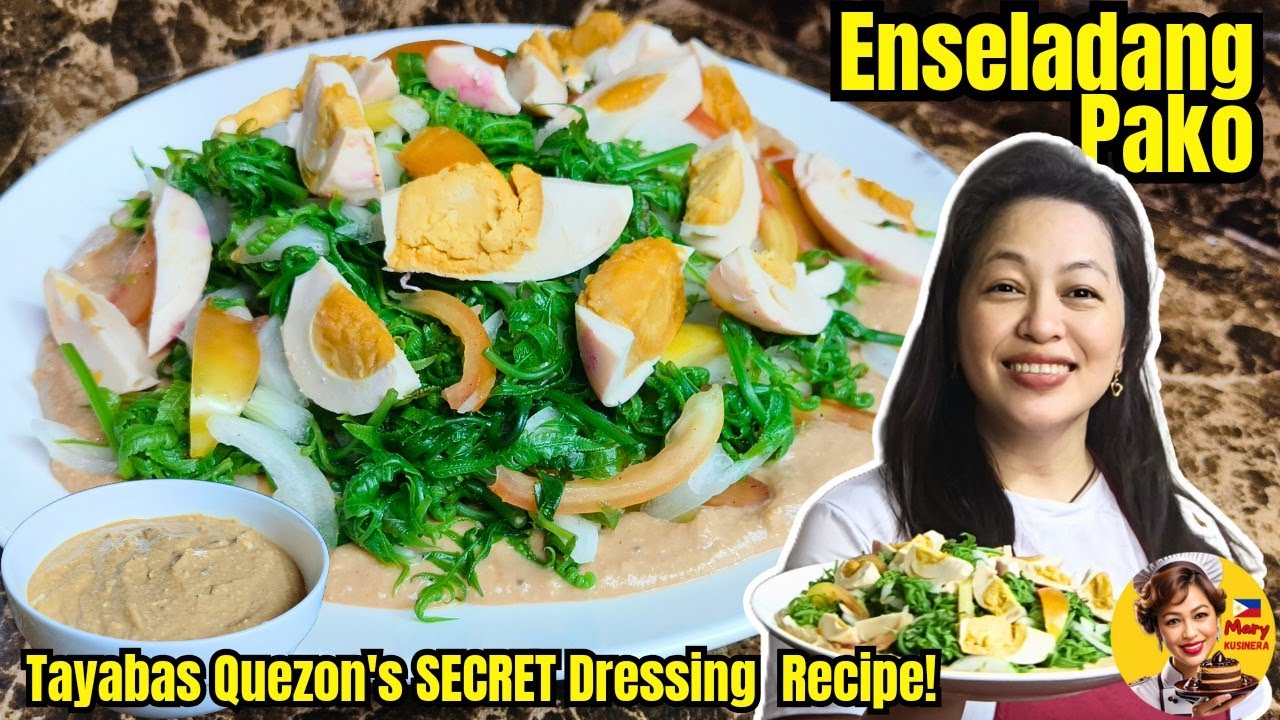Filipino Recipe: Quezon's Famous - Enseladang Pako | EDIBLE FERN salad ...