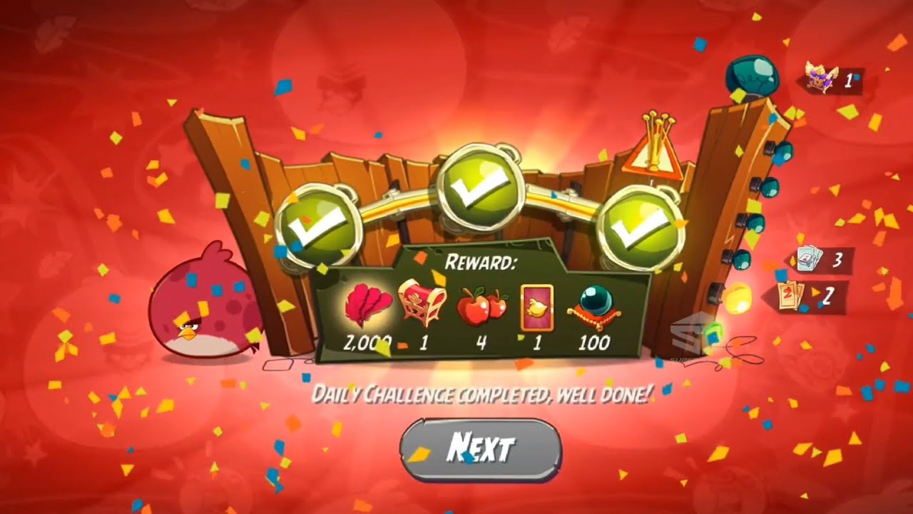 Angry Birds 2 Daily Challenge Today Terence Trail @sgsupergames8469 ...