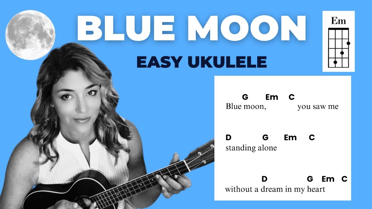 Blue Moon Ukulele Tutorial - YouTube
