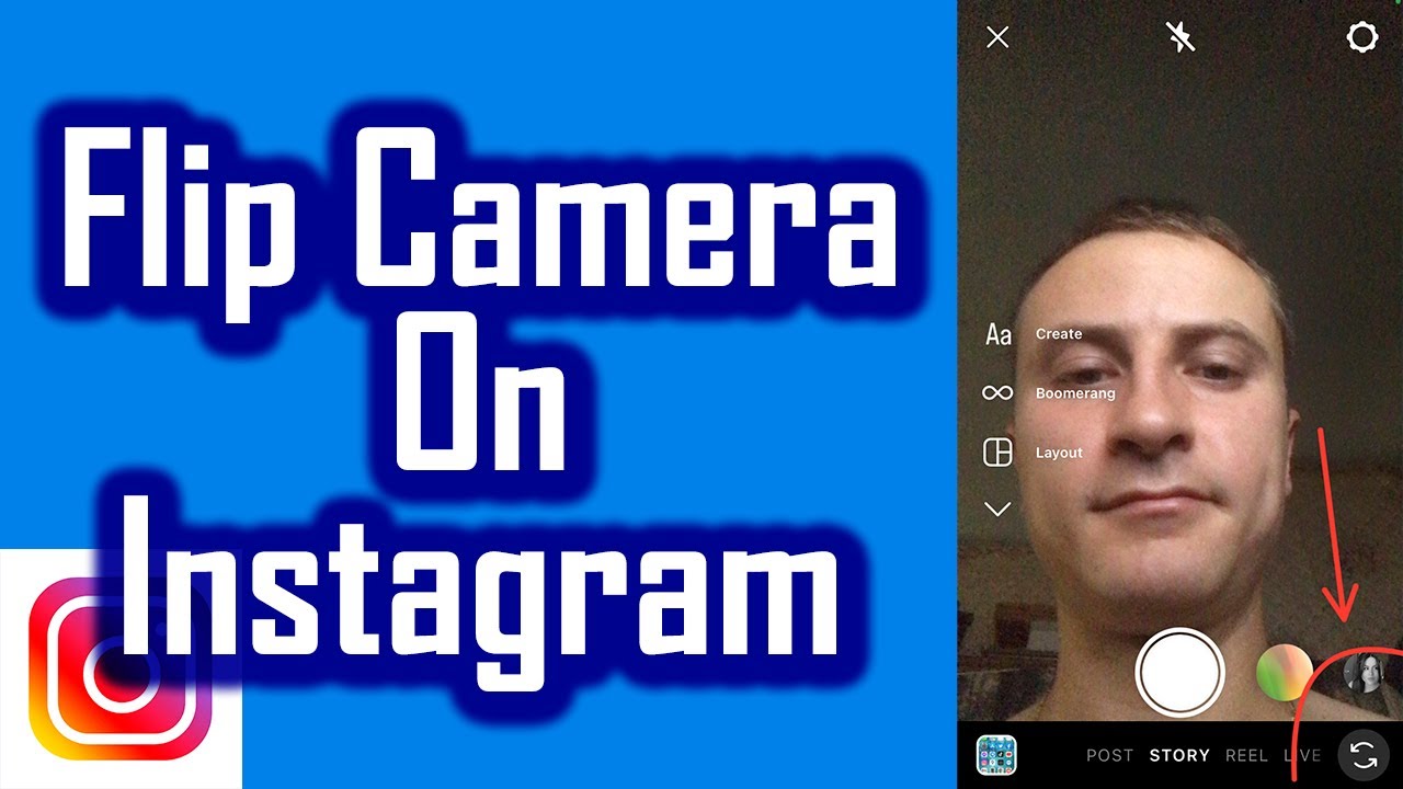 How To Flip Camera On Instagram! (NEW) - YouTube