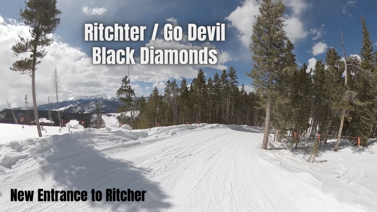Black Diamond Runs - Ritcher/Go Devil Ski Trail - Keystone Ski Resort - GoPro Max - YouTube