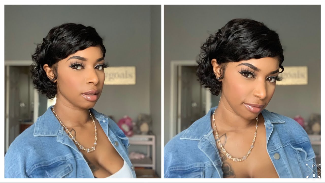 Super Cute & Affordable Short Pixie Wig | 8 inch Human Hair Curly Bob Wig Install | Youth Beauty ...