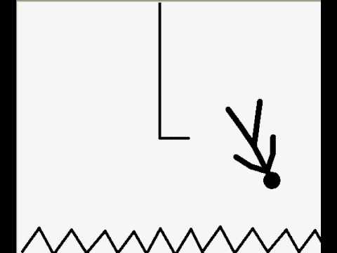 Stick Figure Death Maze - Choose Your Path - Jump Down 2 Choice - YouTube