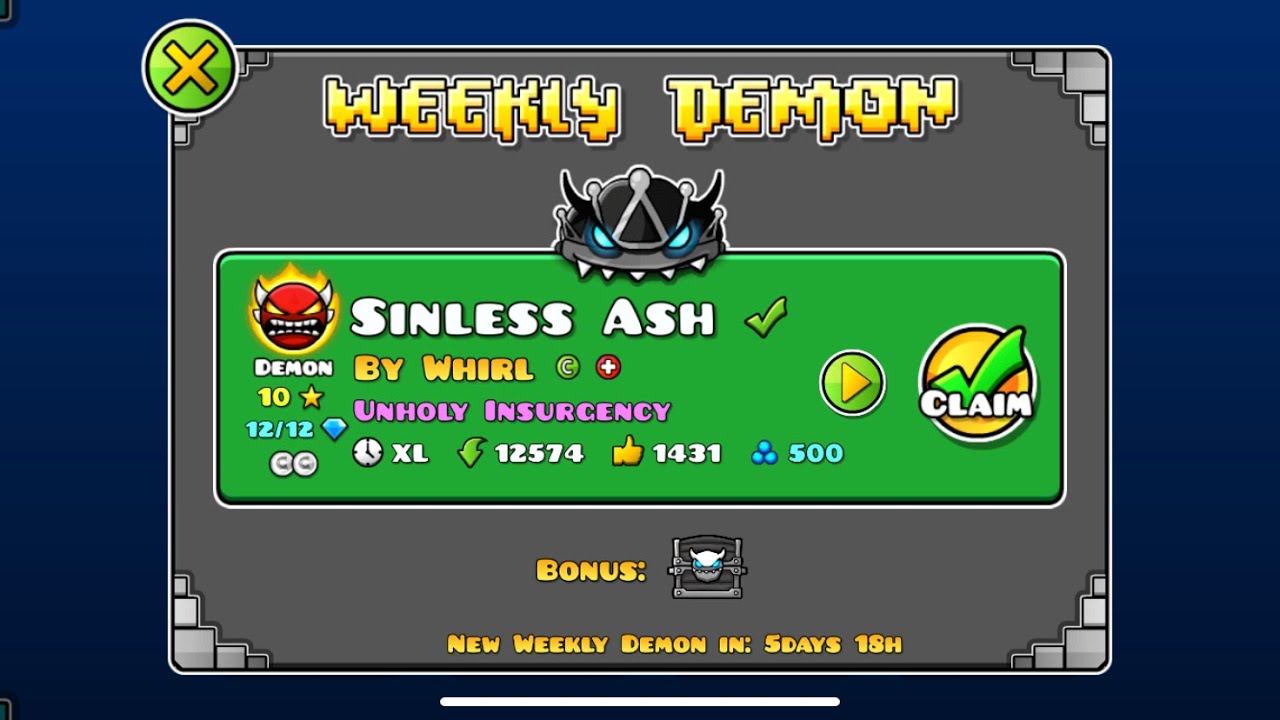 Geometry Dash - Weekly Demon - 25/04/2023 - YouTube
