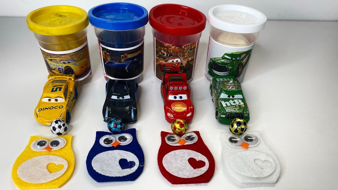 Disney Pixar cars,learn colors & play dough.video for kids. - YouTube