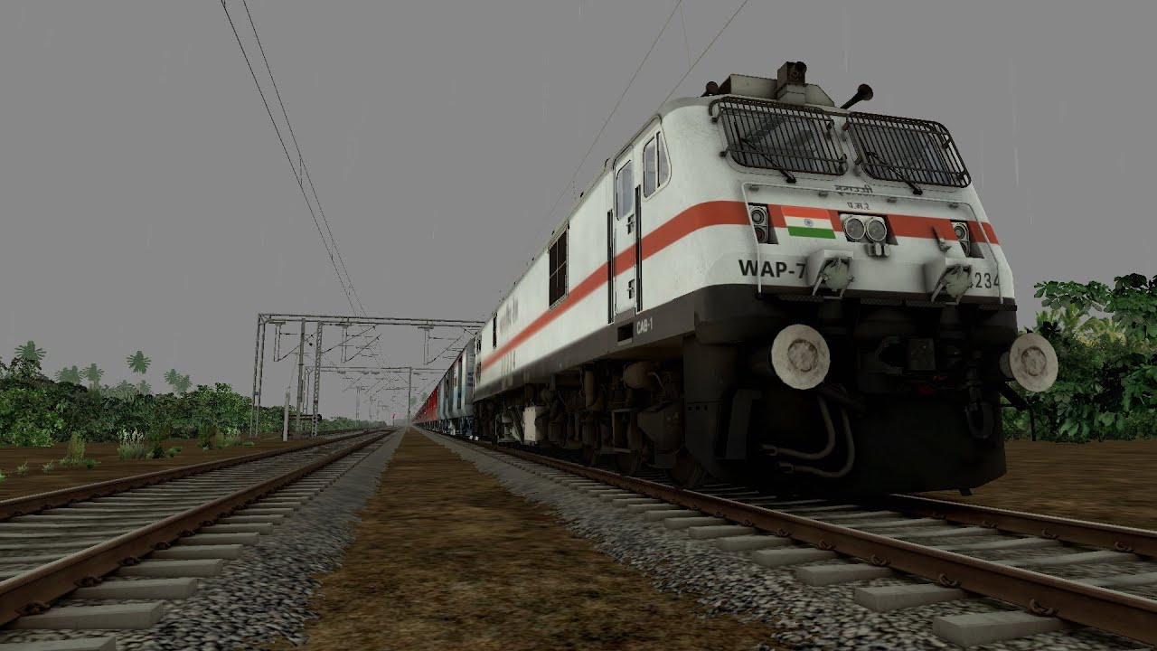 Railworks - 12641 - THIRUKURAL EXPRESS VM TO MS||BS WAP7 HOG||TS2021 LIVE - YouTube