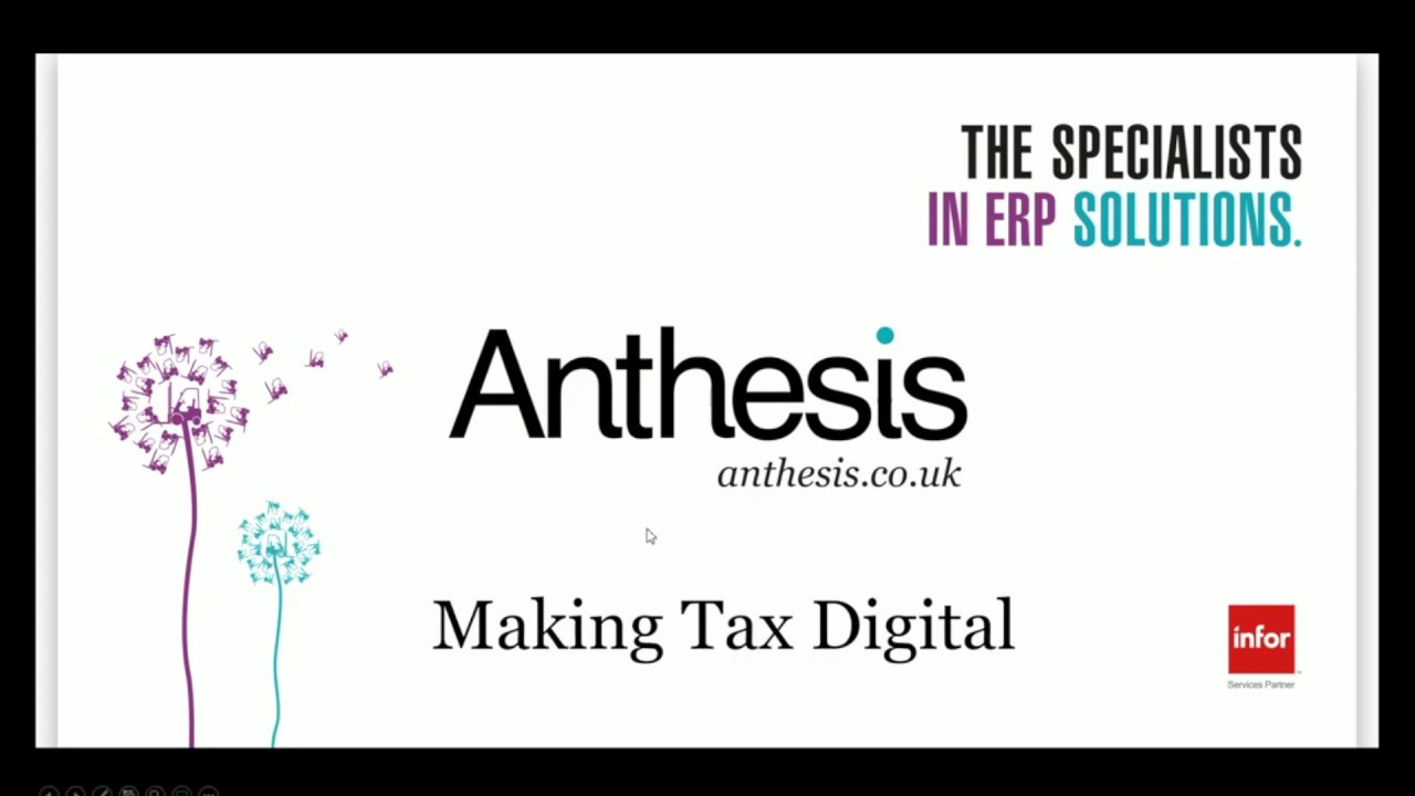 Anthesis Making Tax Digital Webinar - YouTube
