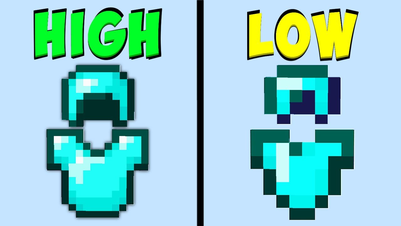 minecraft texture quality HIGH vs LOW - YouTube