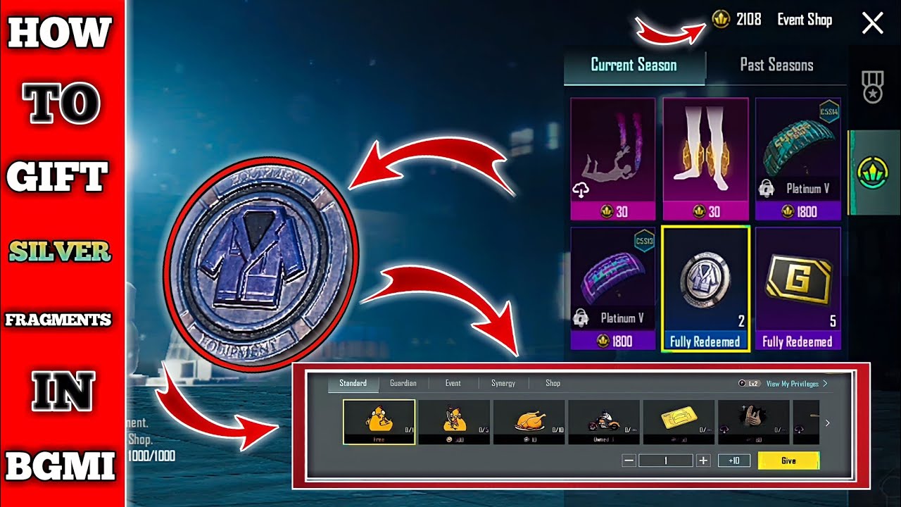 how to gift silver fragments in pubg mobile | Gift Silver Coin In Pubg ...