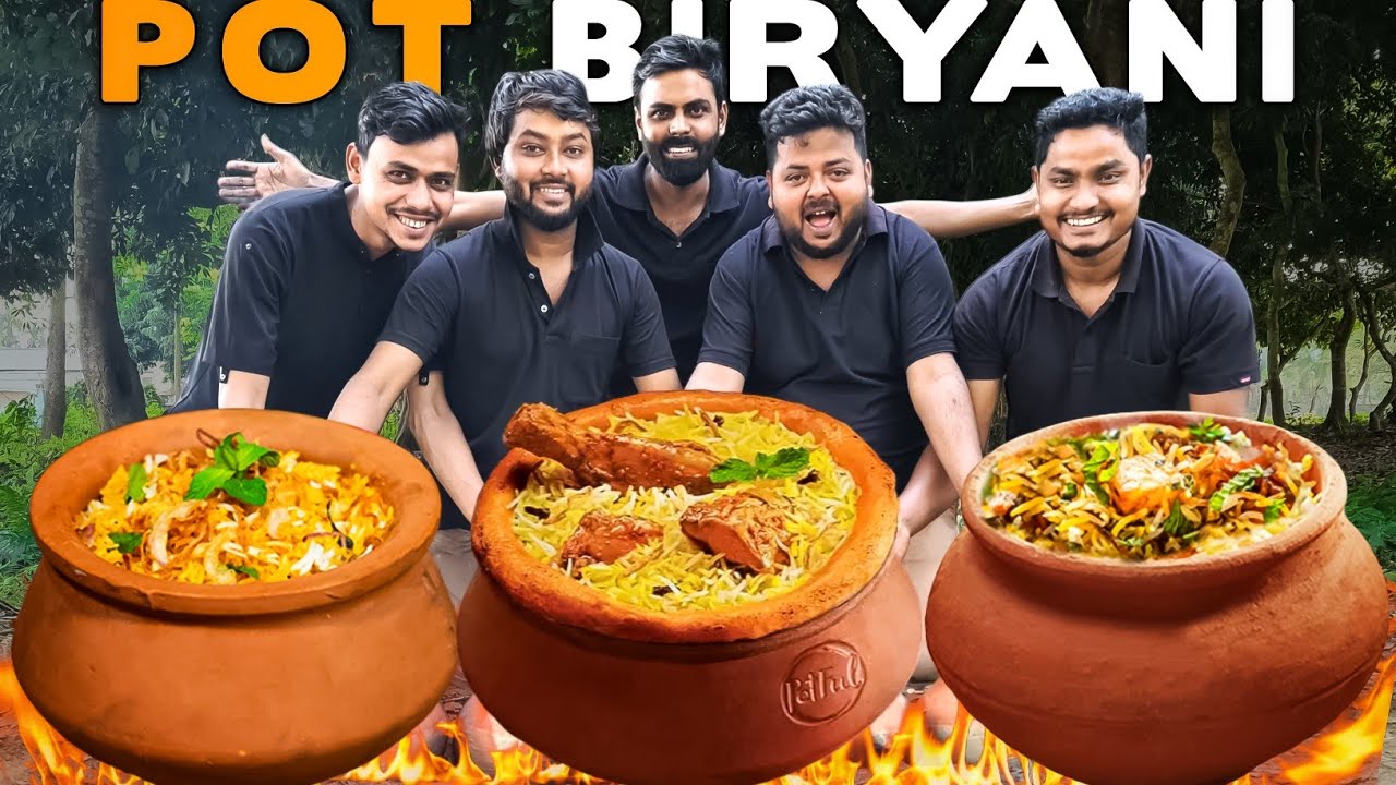 POT BIRYANI | Chicken Biryani Cooking In Clay Pot | Traditional Matka ...