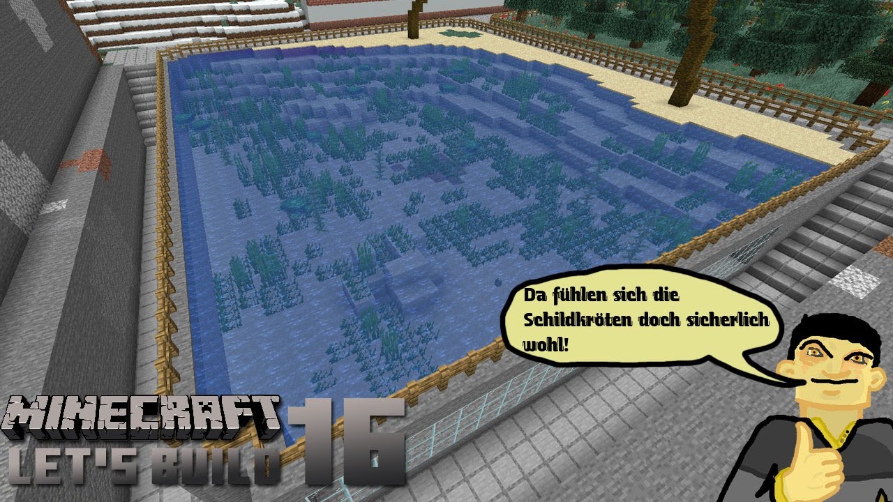 Das Schildkröten-Gehege des Zoos | Minecraft Let's Build 16 - YouTube