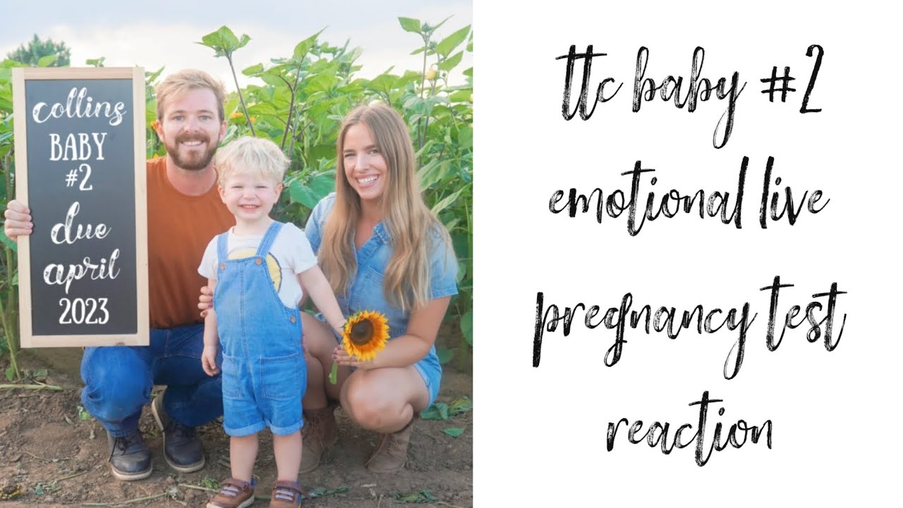 TTC Baby #2 Journey | Emotional Live Pregnancy Test Reaction | Telling ...