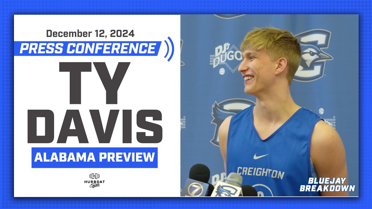Is Alabama and Creighton Basketball a RIVALRY?! | Ty Davis Full Press Conference - YouTube