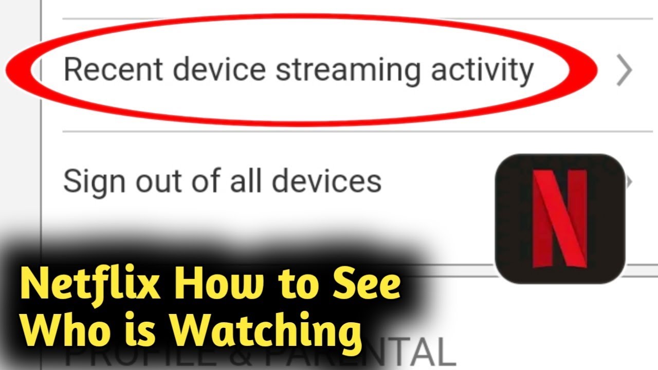 Netflix || How to See Who is Watching in Netflix - YouTube
