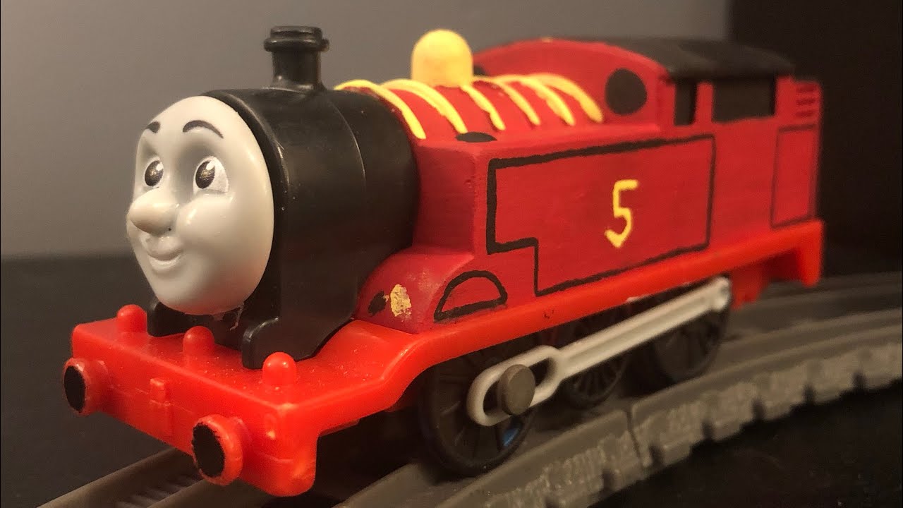 Trackmaster James the tank engine custom - YouTube