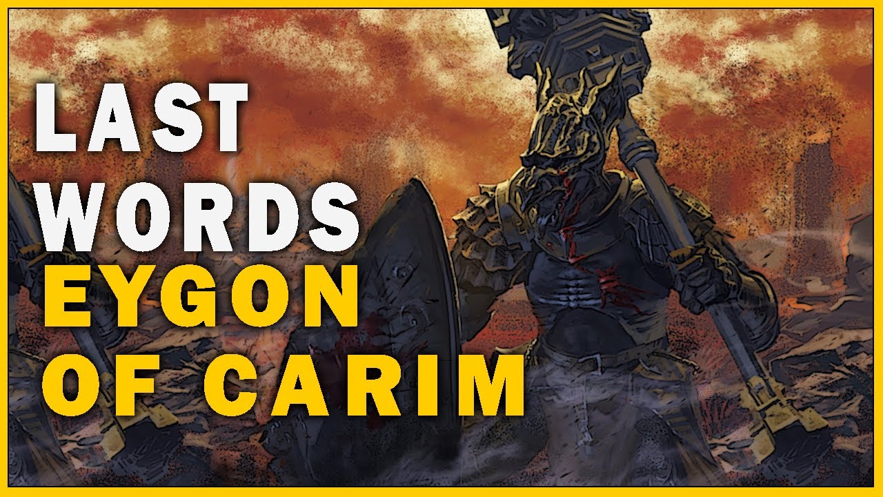 What Eygon of Carim say after his Death | Last Words of Eygon of Carim ...